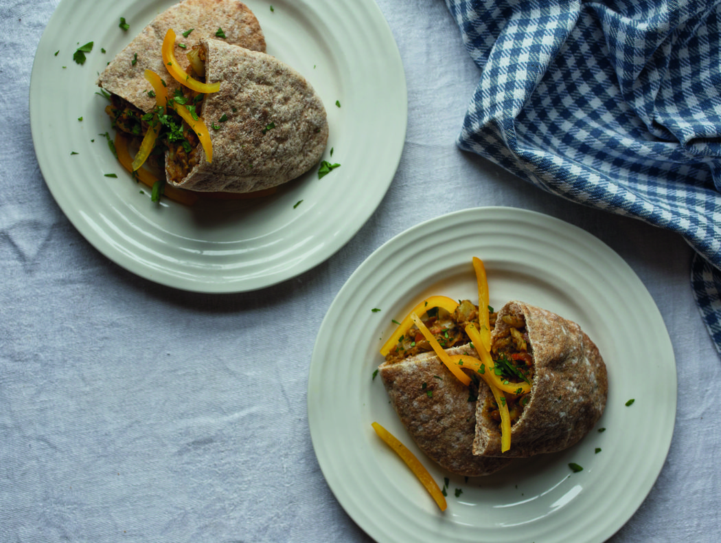 Spicy egg pitta pockets | Kidney Care UK